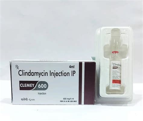 Clemey 600 Clindamycin Injection Ip 4 Ml Prescription At ₹ 350vial