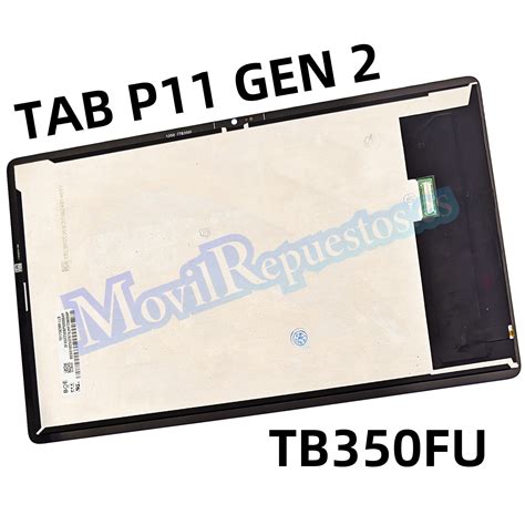 Pantalla Completa LCD Y Táctil para Lenovo Tab P Gen TB FU Negro MovilRepuestos es