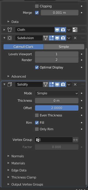 Modeling Problem Making A Cloth Blender Stack Exchange