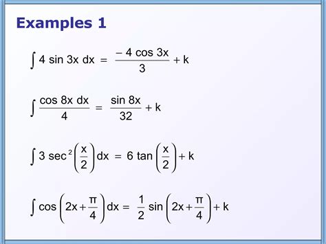 Core 4 Integrating Trigonometric Functions 1 Ppt
