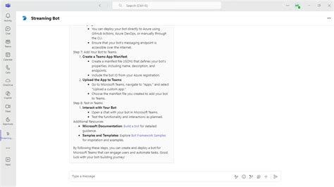 Teams Streaming Bot Sample Code Samples Microsoft Learn