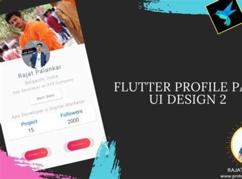 Flutter Profile Page Design Proto Coders Point