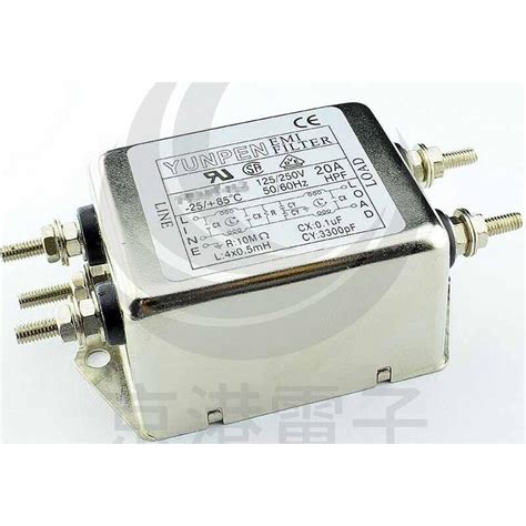 京港電子【271000000015】emi Filter Ye 15t4l2 15a 250v雙π Emi電源濾波器m 露天市集 全