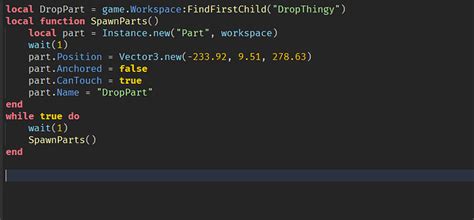 Parts Spawning Not Working Platform Usage Support Developer Forum Roblox