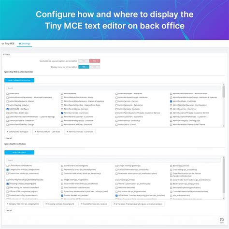 PrestaShop TinyMCE Editor Module