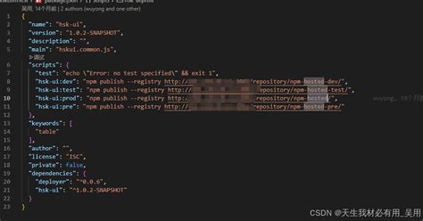 Vue封装组件发布到nexus前端npm私服保姆级教程【环境版本区分】前端打包上传到npm Csdn博客