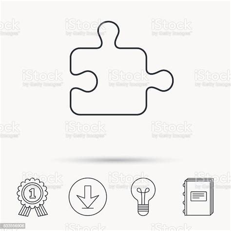 Puzzle Icon Jigsaw Logical Game Sign Stock Illustration Download
