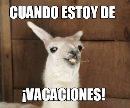 Meme Creator Funny Cuando Estoy De VACACIONES Meme Generator At MemeCreator Org