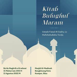 Kitab Bulughul Maram Masjid Al Madinah