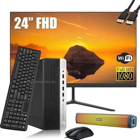 Amazon Com Hp Prodesk Desktop Rgb Computer Pc Intel I Th Gen Quad Core Processor Gb Ddr