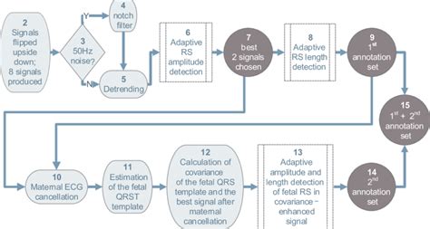 Flow Chart Of The Fetal Heart Rate Discovery Algorithm Four Channels Download Scientific