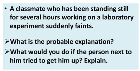 Solved A Classmate Who Has Been Standing Still For Several