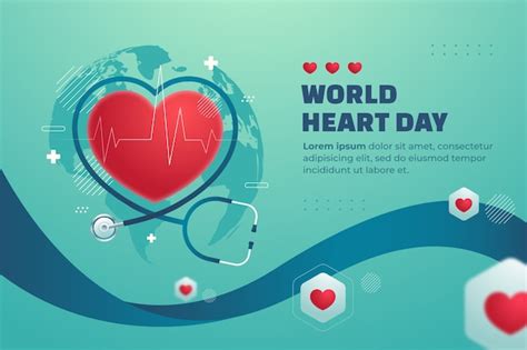 Sfondo Sfumato Per La Consapevolezza Della Giornata Mondiale Del Cuore
