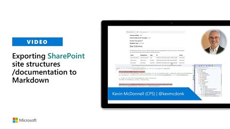 Exporting Sharepoint Site Structures Documentation To Markdown Youtube