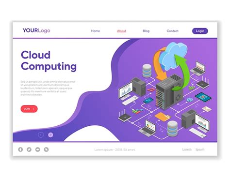 Premium Vector Data Network Cloud Computing