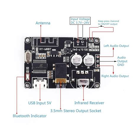 Bluetooth Audio Decoder Module Xy Wrbt Ble 50 Bluetooth Receiver Audio