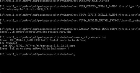 AWR1642BOOST Awr1642 Setting Up Build Environment Sensors Forum