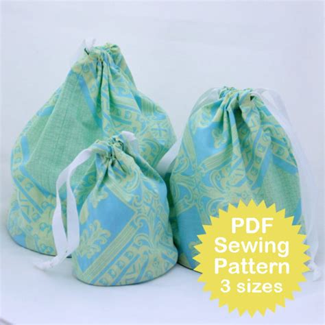 Drawstring Circle Bottom Bag Tutorial Etsy