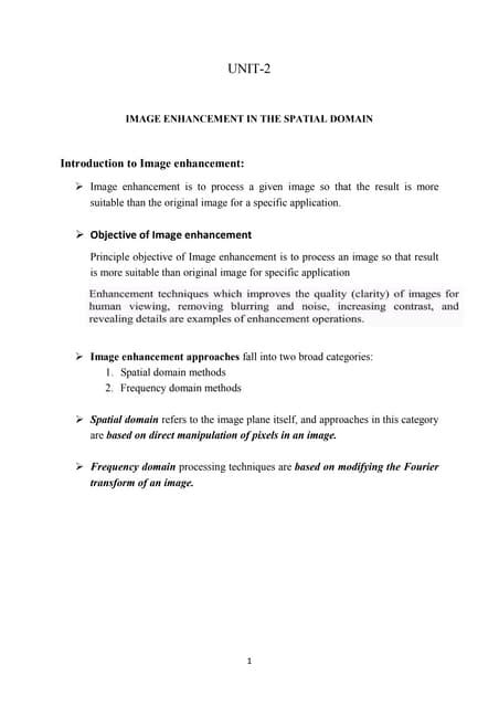 Image Enhancement Point Processing Pptx Photo Editing Software