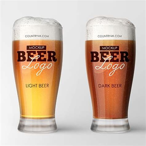 Free Beer Glass Mockup Css Author