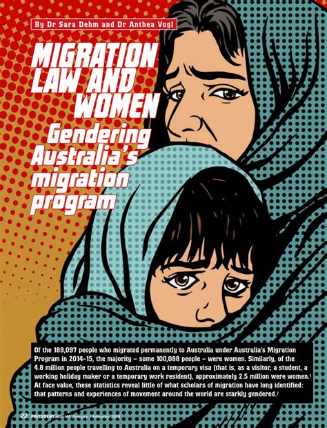 Pdf Migration Law And Women Gendering Australias Migration Program