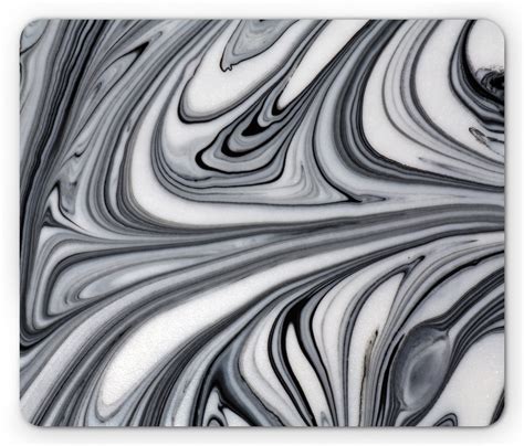 Abstract Mouse Pad Mix Of White And Black Hallucinatory And Surreal