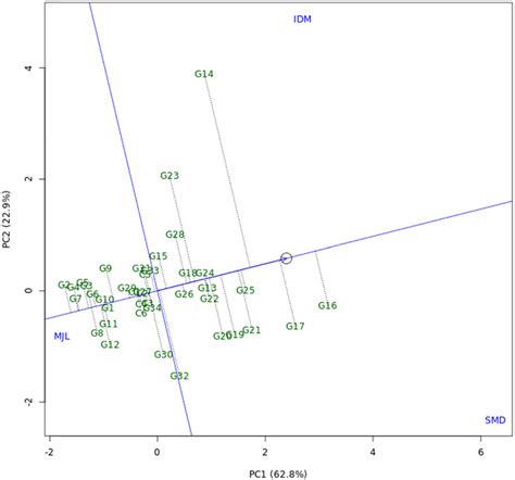 Gge Biplot Mean Vs Stability For Black Soybean Grain Yield In West