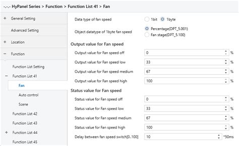 55 Parameter Setting Interface “function”