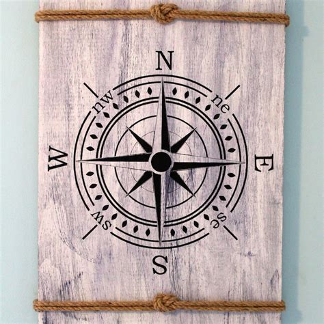 Compass Rose Sign Etsy