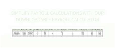 Streamline Payroll Calculations With Our Easy To Use Calculator