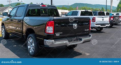 Warren Pennsylvania USA June 18 2023 Different New Dodge Ram Pick Up