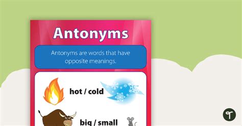Antonym Teach Starter