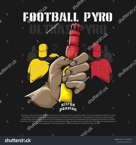 Football Hooligan Soccer Supporter Ultras Hand Stock Vector Royalty Free Shutterstock