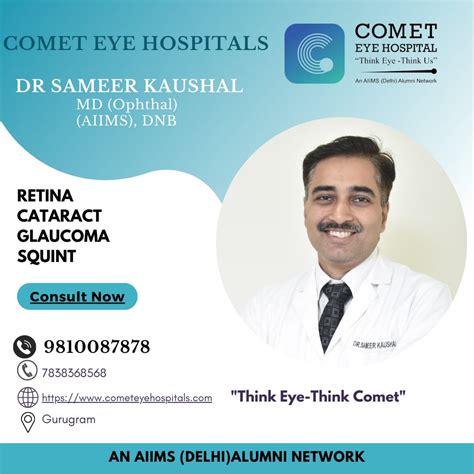 👨🏻‍⚕️dr Sameer Kaushal Mdophthal Comet Eye Hospitals Facebook