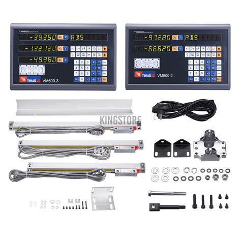 2 3 axis digital readout display cnc milling 5μm procision linear scale