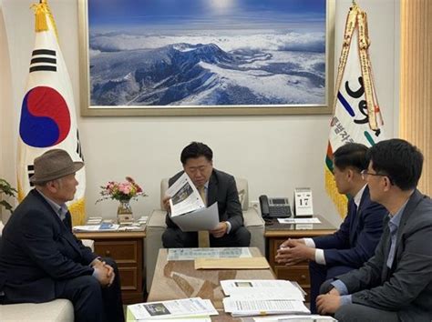 김정기 전북도의원 오영훈 제주도지사 면담