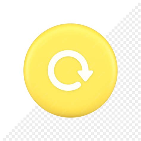 Premium Psd Circular Arrow Button Curved Dynamic Loading Progress