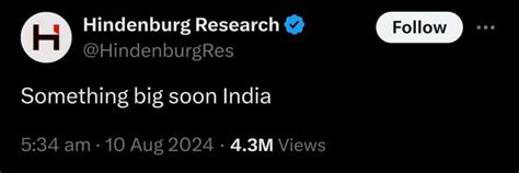 Sachin Kaushik On Linkedin Over A Year Has Passed Since Hindenburg Published Allegations Of