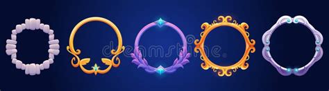 Medieval Game Frames Set Stock Illustration Illustration Of Gemstone 316492691