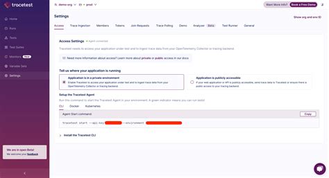 Tracetest Agent Private Access Tracetest Docs
