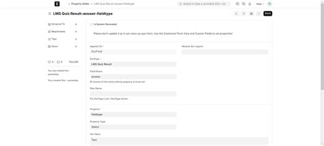 Field Type Not Updating In Database Learning Frappe Forum