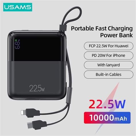 Compact Power Bank W Mah Usams Cd Digital Shop