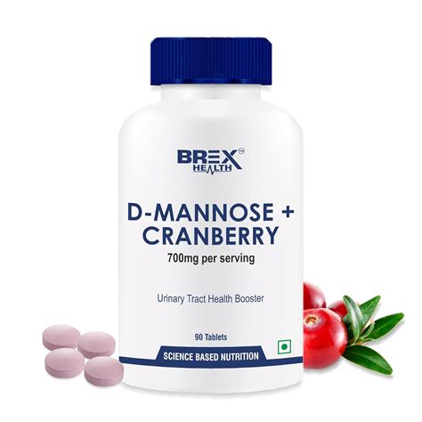 Brexhealth D Mannose Cranberry For Uti Supplements Antioxidant
