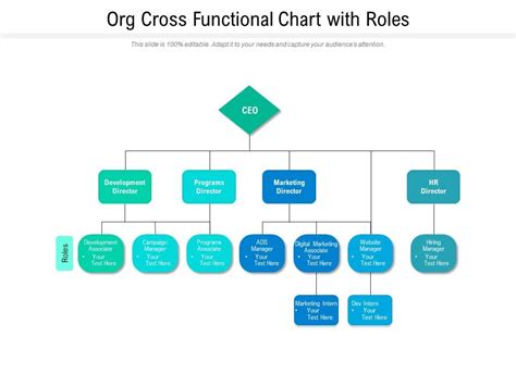 org cross functional chart with roles powerpoint slides diagrams themes for ppt