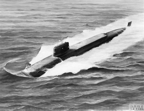 An Artist Impression Of Hms Resolution The Royal Navys First Polaris