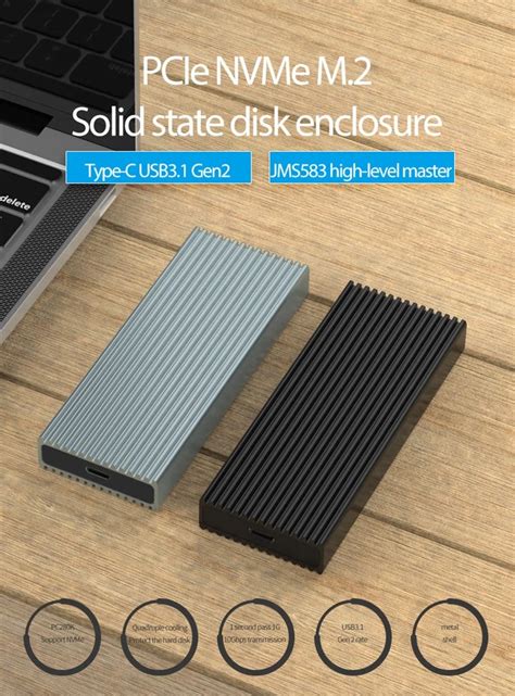 Usb31 To M 2 Sata Ssd Box 6gbps Pci To Type C Gen2 10gbps External