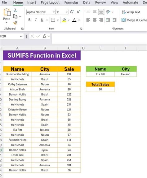 Sumifs Function In Excel With Examples Pk An Excel Expert