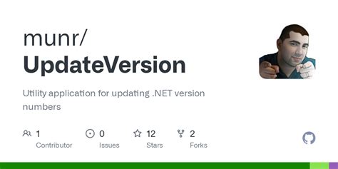 Github Munrupdateversion Utility Application For Updating Net Version Numbers