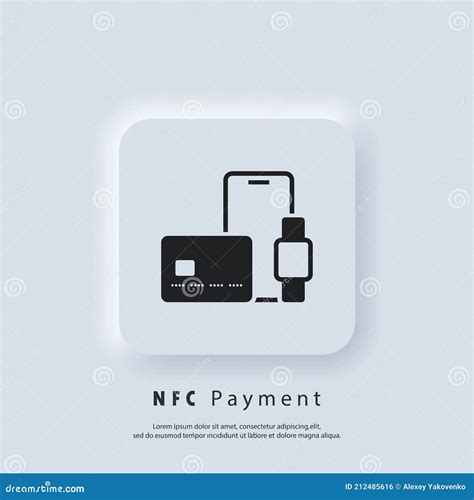 Nfc Payment Icon Contactless Card Payment Systems Vector Ui Icon Neumorphic Ui Ux White User