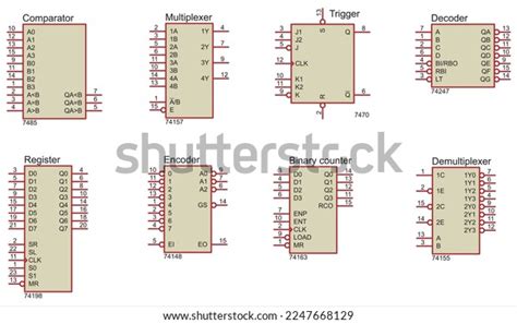 Conditional Graphic Designations Integrated Circuitsregister Comparator